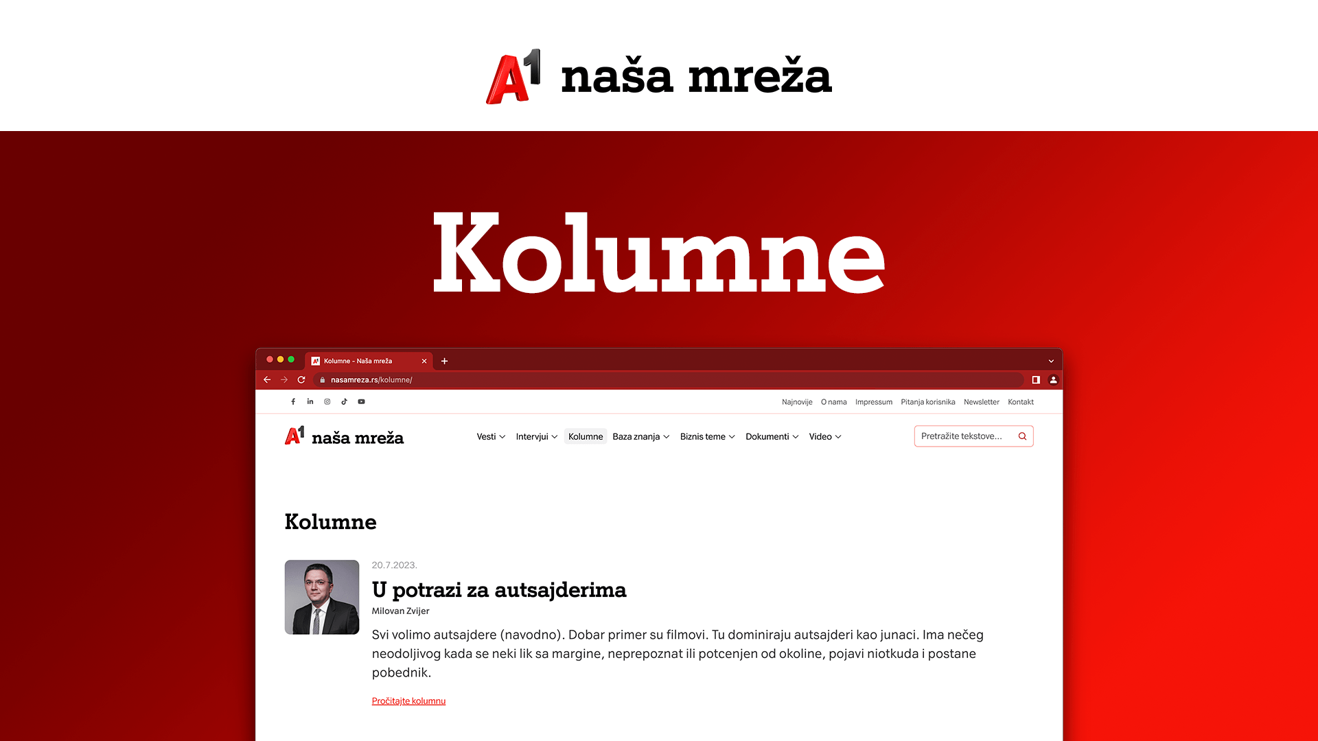 Kolumne - Naša mreža